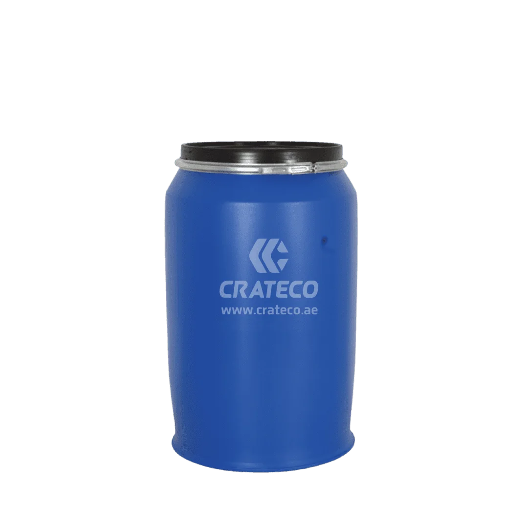 Plastic Open Top Drum 220 Litres UAE | Crateco Pack LLC