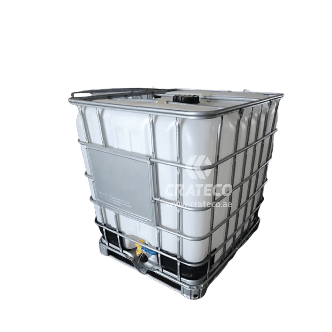 Cross Bottled 1000 Litres IBC Tank UAE | Crateco Pack LLC