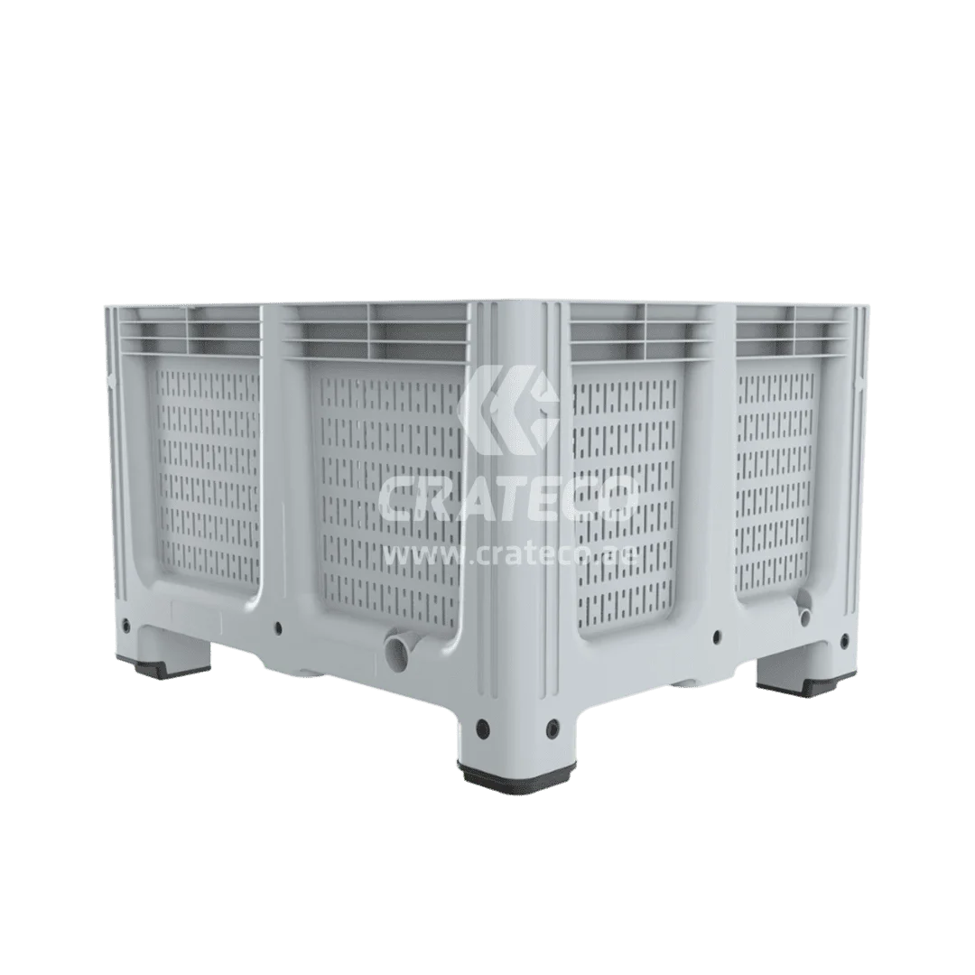 Plastic Ventilated Pallet Box UAE | Crateco Pack LLC