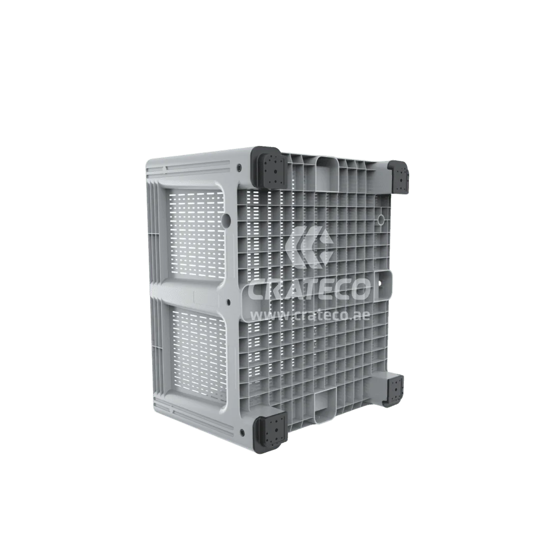 Plastic Ventilated Pallet Box UAE | Crateco Pack LLC