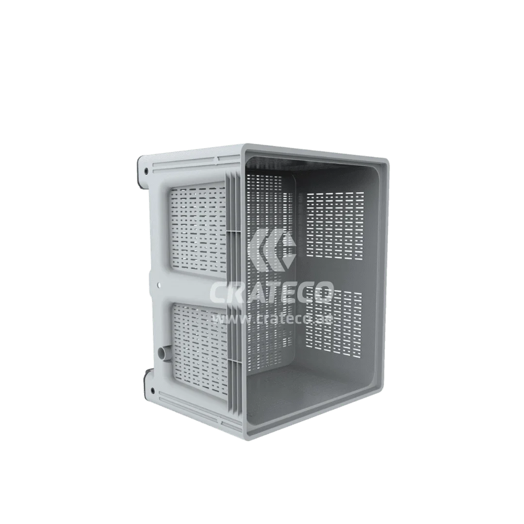 Plastic Ventilated Pallet Box UAE | Crateco Pack LLC