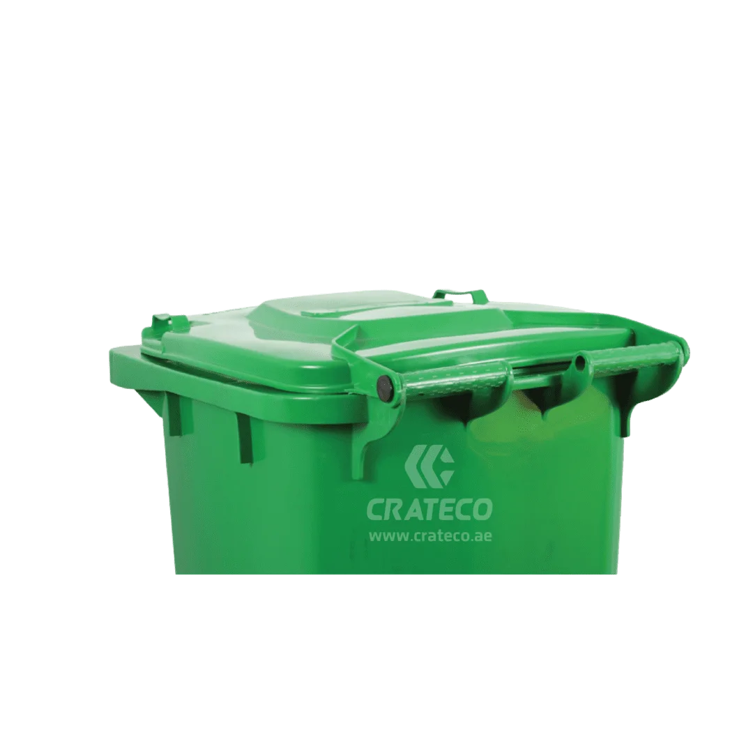 Plastic Waste Bin 240 Liters UAE | Crateco Pack LLC