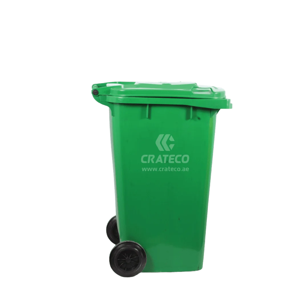 Plastic Waste Bin 240 Liters UAE | Crateco Pack LLC