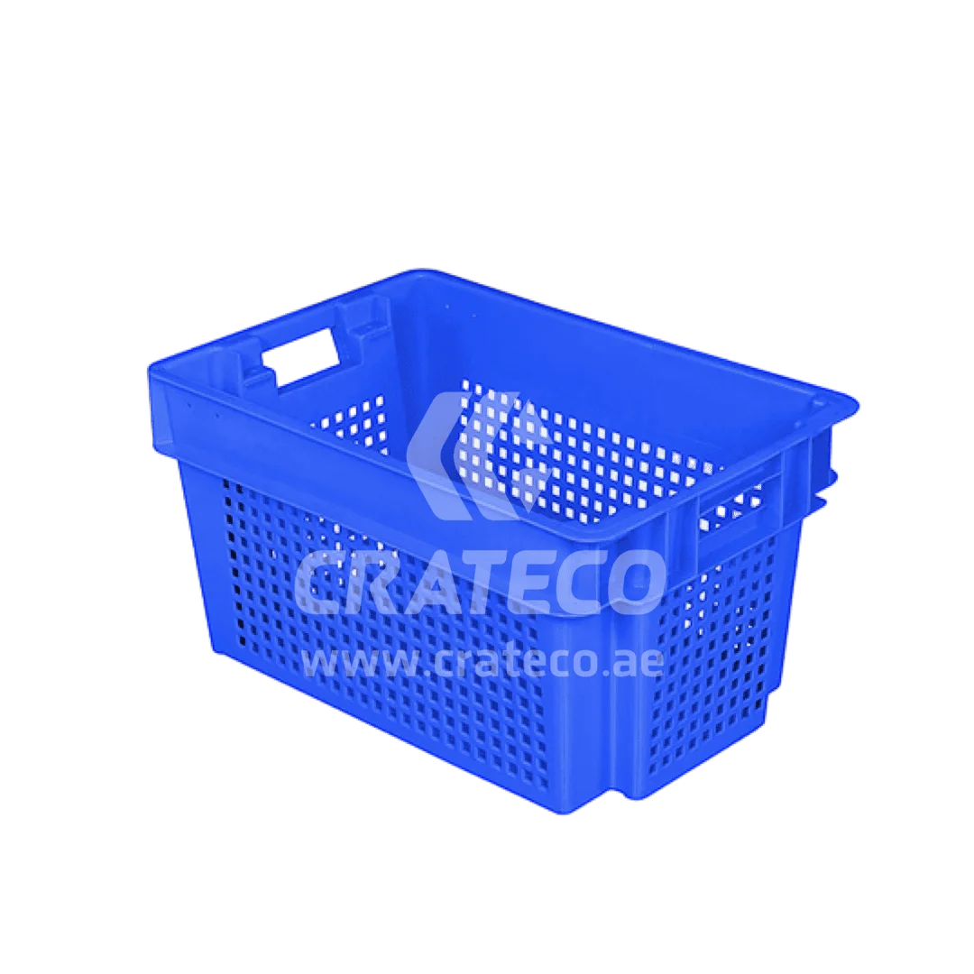 Get Plastic Ventilated Nestable Crate UAE | Crateco Pack LLC
