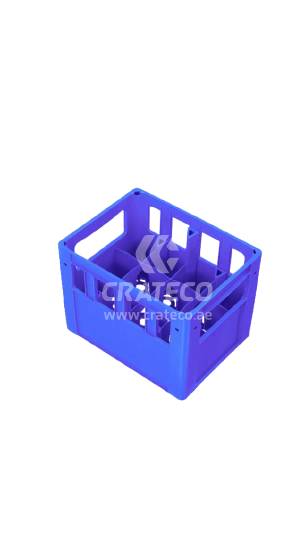 12 Pocket Bottle Crates | Sturdy Plastic Bottle Crates by Crateco UAE